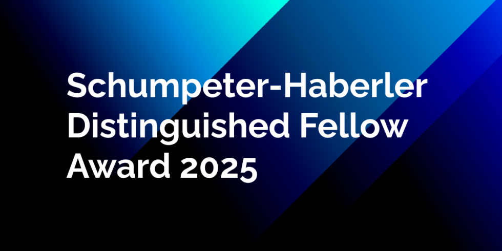 Schumpeter-Haberler Distinguished Fellow Award 2025 | IEA